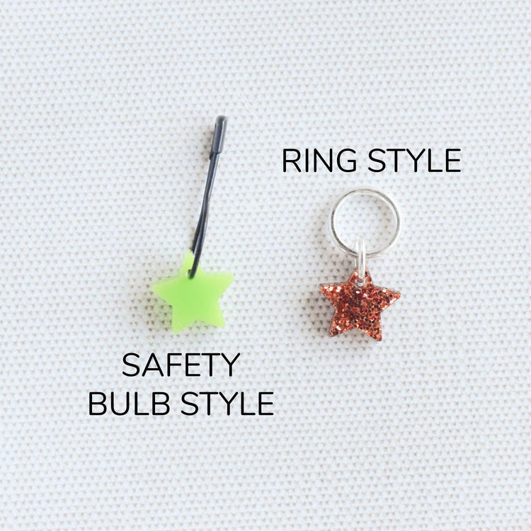 Set of 6 Laser Engraved Stitch Markers - Cast On Counting Number Extra ...