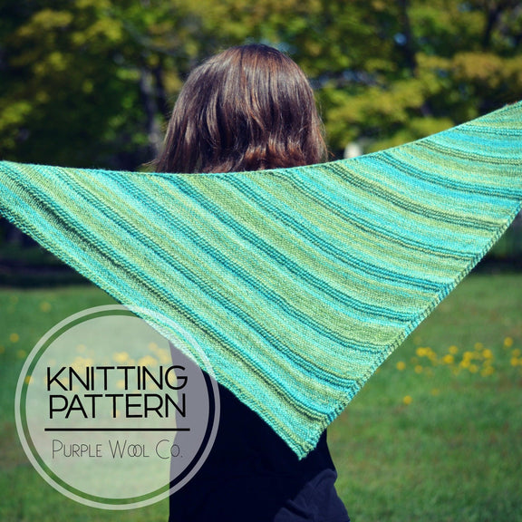 HOMESPUN MAGIC Shawl - PDF Knitting Pattern – Purple Wool Co.