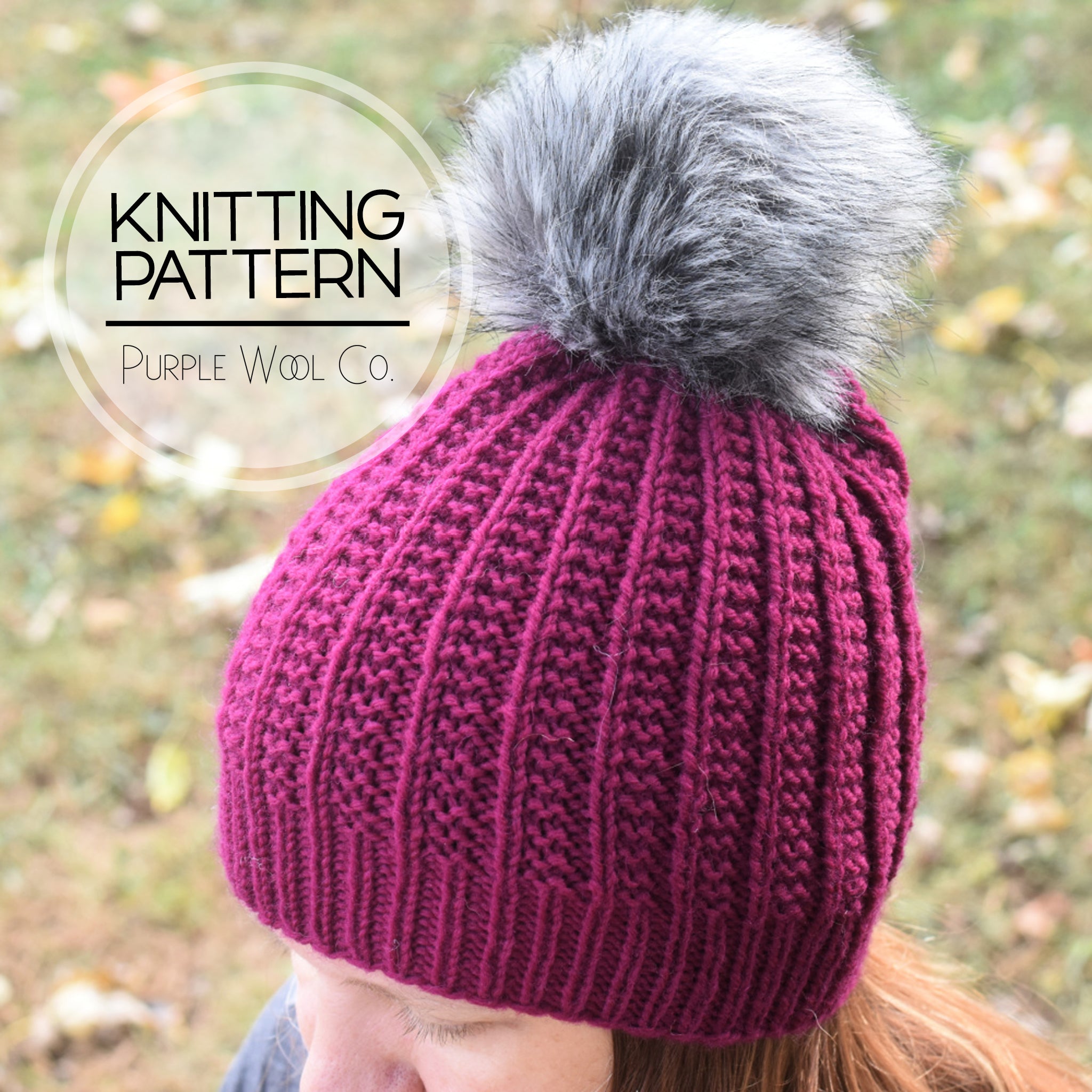 PARIS Hat - PDF Knitting Pattern – Purple Wool Co.