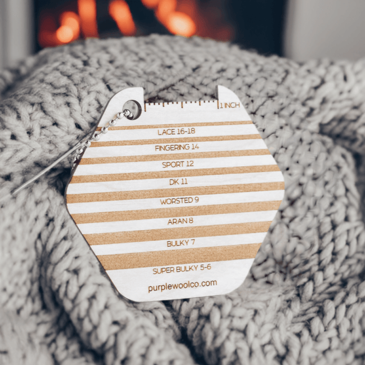 Wraps Per Inch Hexagon - Yarn Gauge – Purple Wool Co.