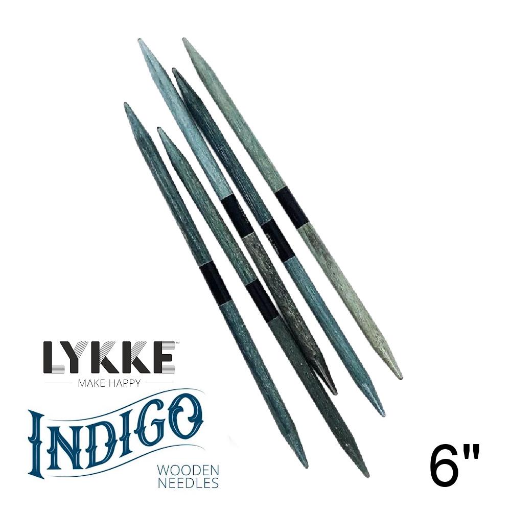 6 inch (15 cm) Lykke Indigo double point knitting needles – Purple Wool Co.