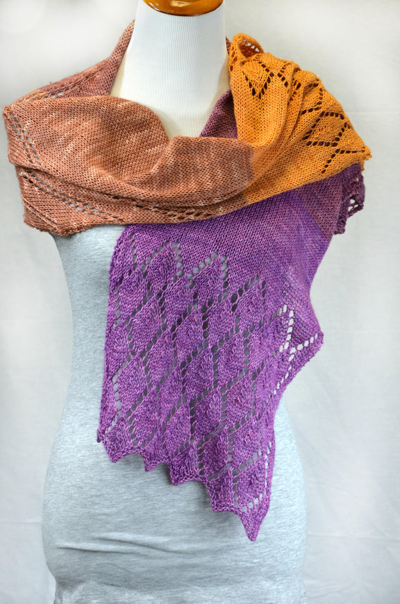 ANDROMEDA Lace Scarf - PDF Knitting Pattern – Purple Wool Co.